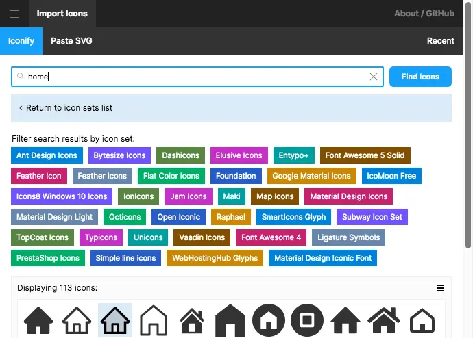 Iconify | La meilleure banque d'icône gratuite
